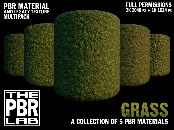 Second Life Marketplace - The PBR Lab - Grass Multipack